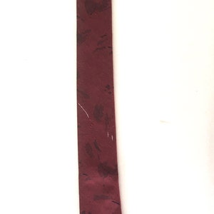 Vintage Dark Red Rockabilly Tie, Skinny Tie, Narrow Tie, Thin Tie ...