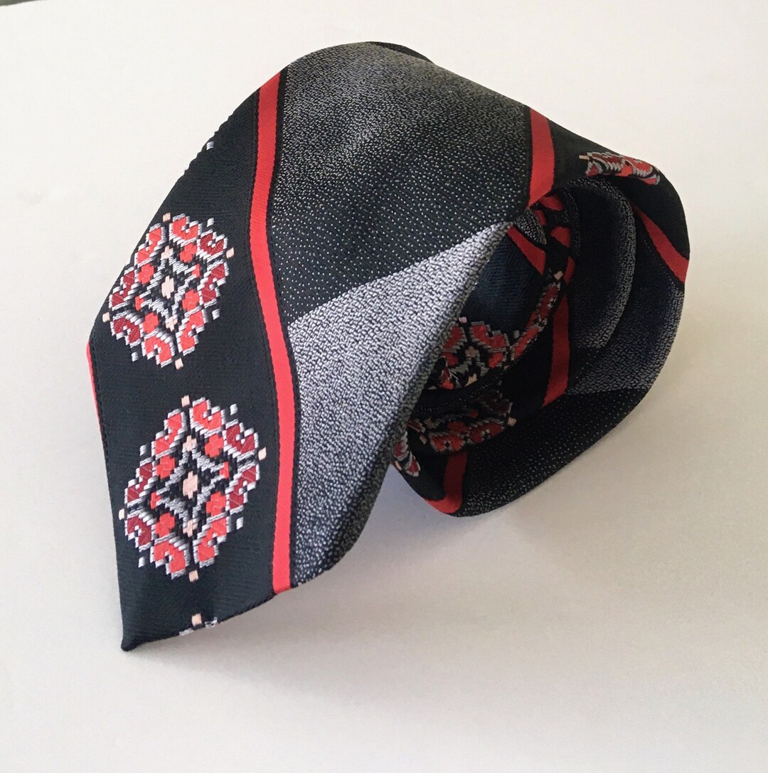 Dior Tie: Wide Tie, Kipper Tie, Hip 1960s-70s Extra Wide Tie, 5 Inch ...