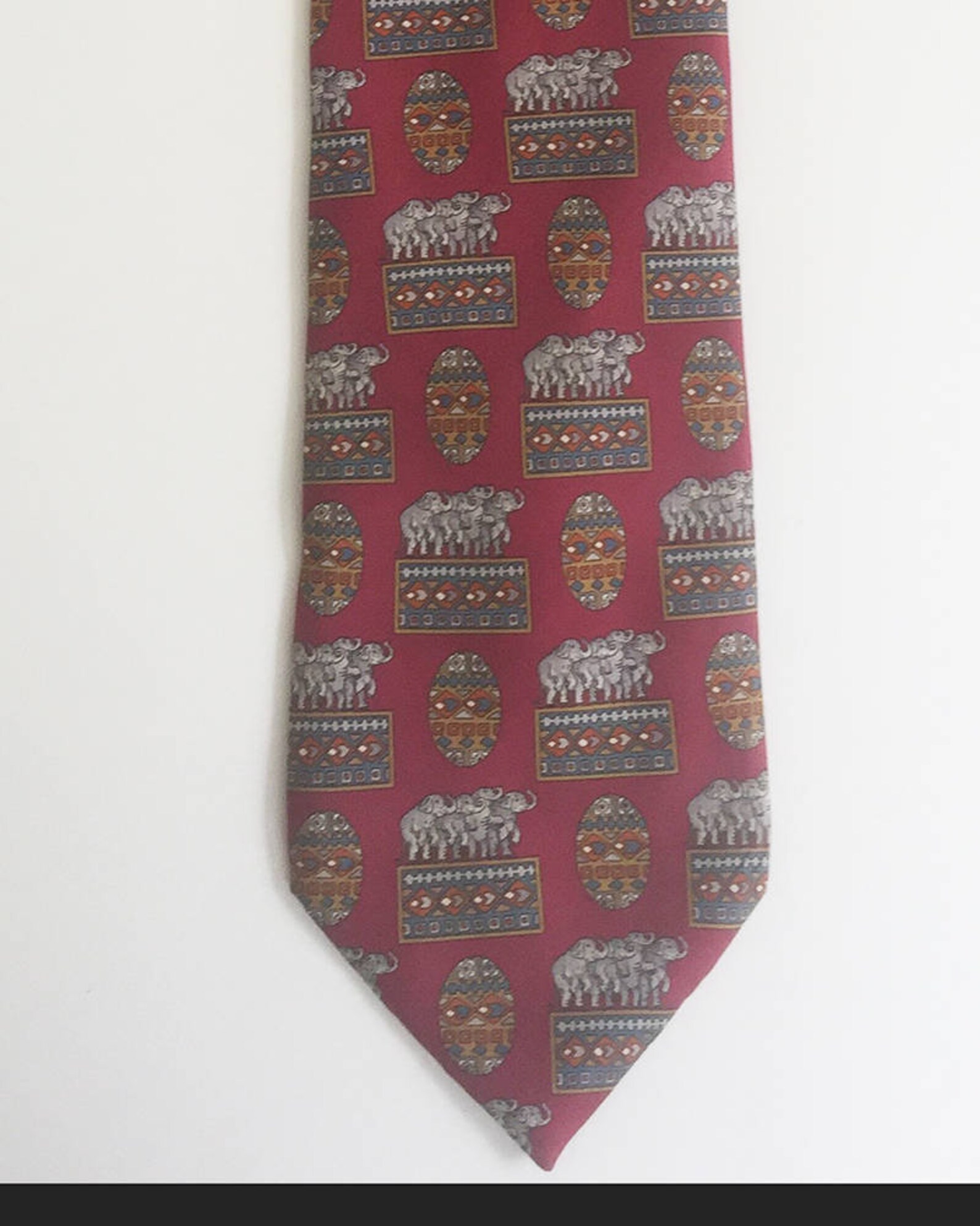 Elephants Tie: Cool Tie, Fun Tie, Awesome Tie, Unique Tie, Italian Silk ...