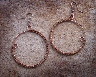 Big round earrings | Etsy