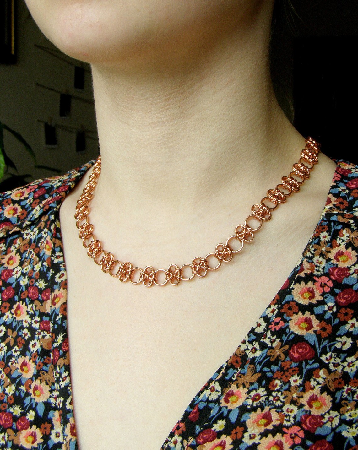 Pure Copper Chain Link Necklace Copper Chain Choker for Men - Etsy