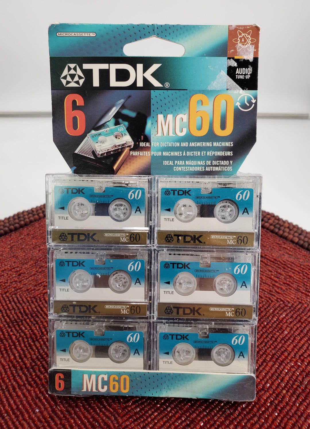 NEW 1999 TDK Micro Cassette Tapes MC60 6 Pack Blank Cassette (C37)** - Etsy