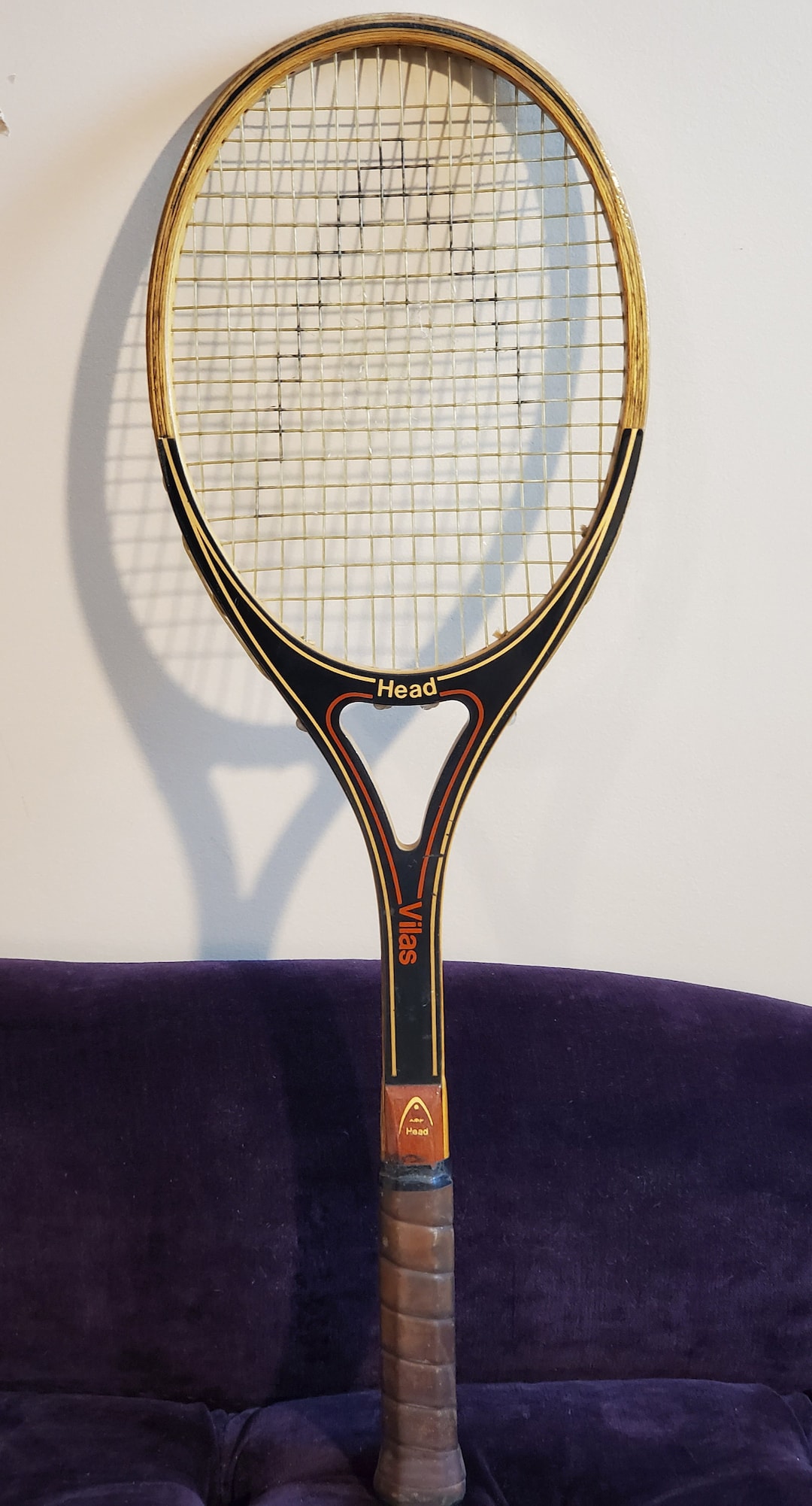 Vtg Head Vilas Tennis Wood Racquet Serial Number W-45131 Open Throat - Etsy