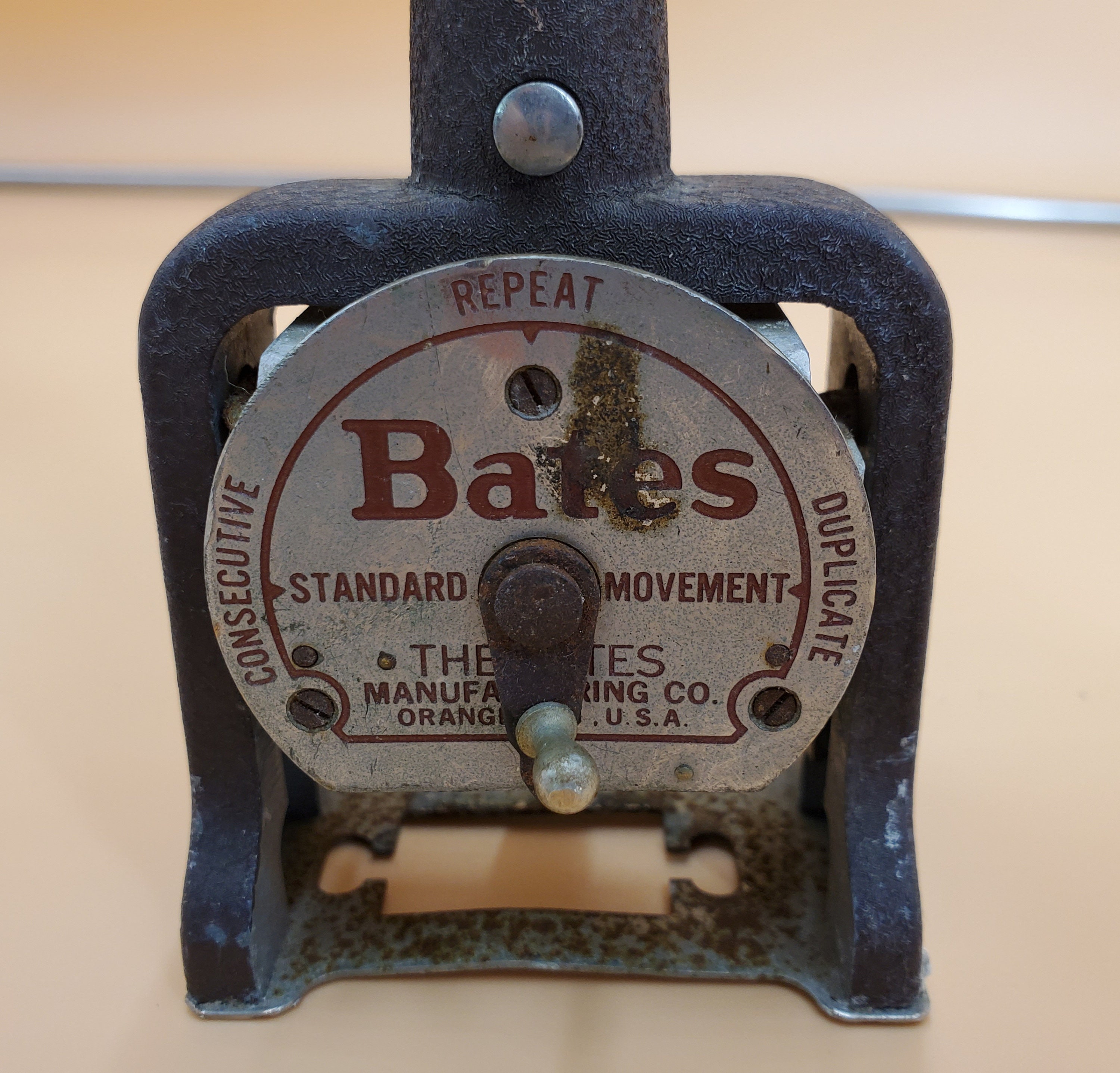 Vintage Bates Numbering Machine Stamp 6 Wheels, Style E C8 - Etsy