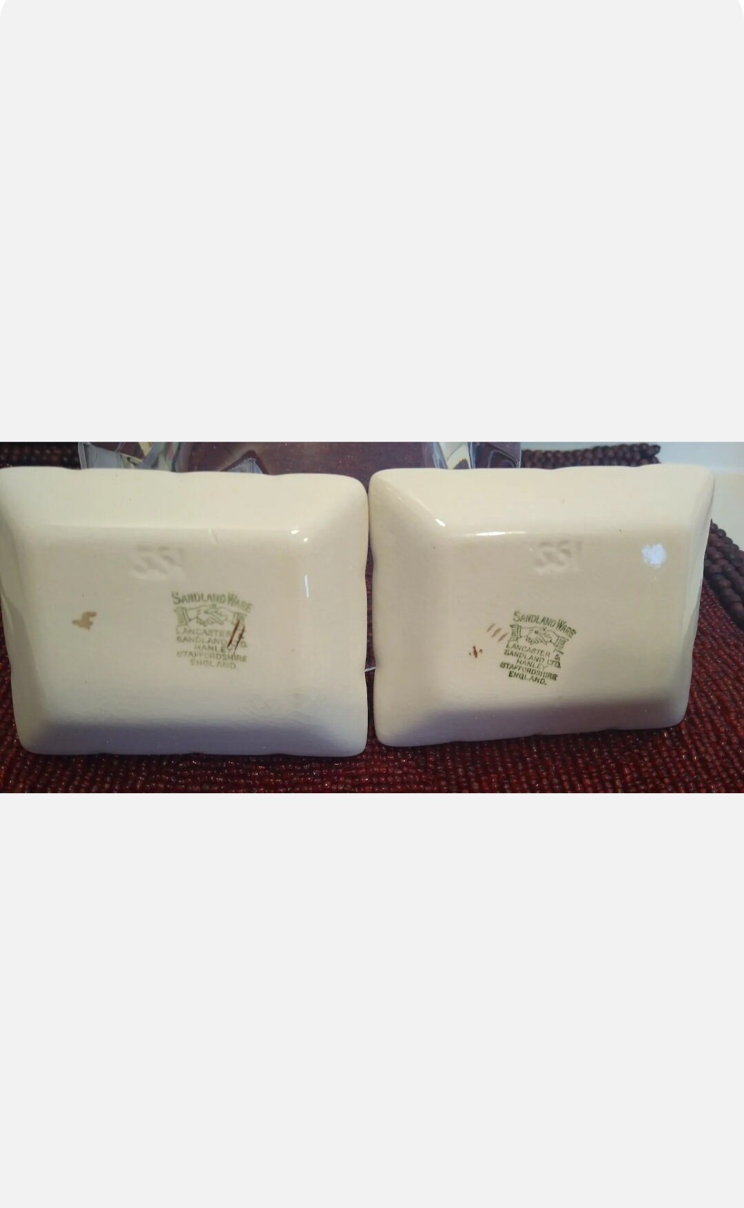 Vintage (2) Antique Sandland Ware Candy/pin Dish Hanley Staffordshire ...