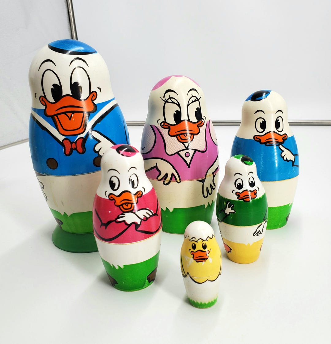 Vintage Disney's Donald Duck Nesting Doll by Eichhorn in Germany. - Etsy