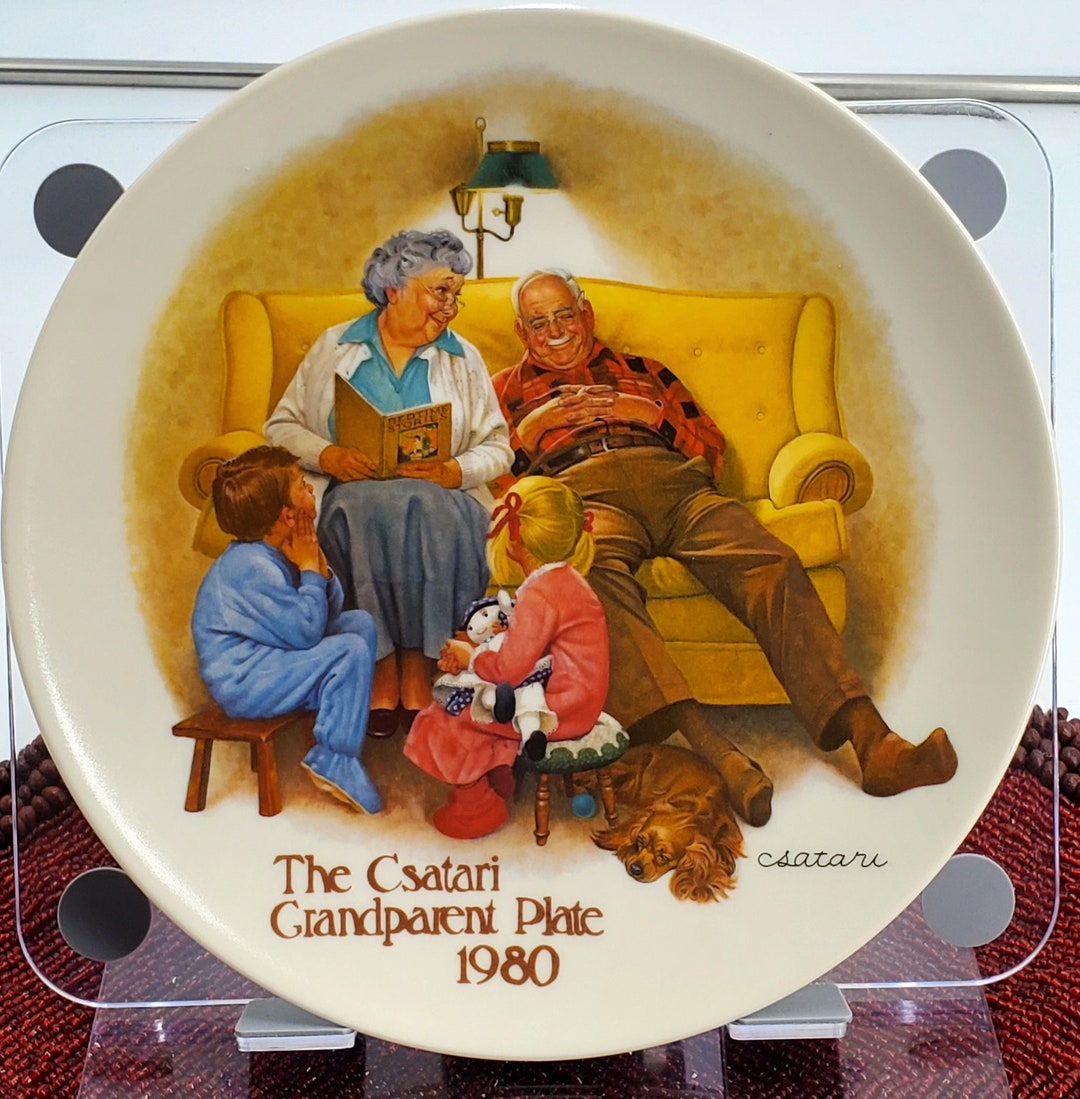 The Bedtime Story Csatari Grandparent Collector Plate Knowles 1980 ...