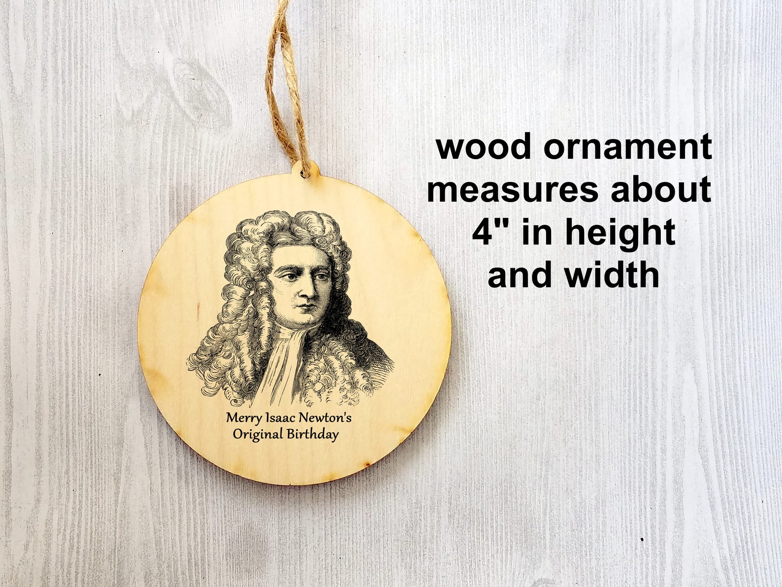 Isaac Newton Ornament Funny Isaac Newton Gift for Science Geek Nerd Guy ...