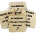Running Gift for Runner Wood Coasters Beverage Coasters for Drinks ...