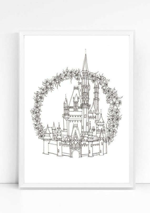 Pagina Da Colorare Del Castello Di Disneyland