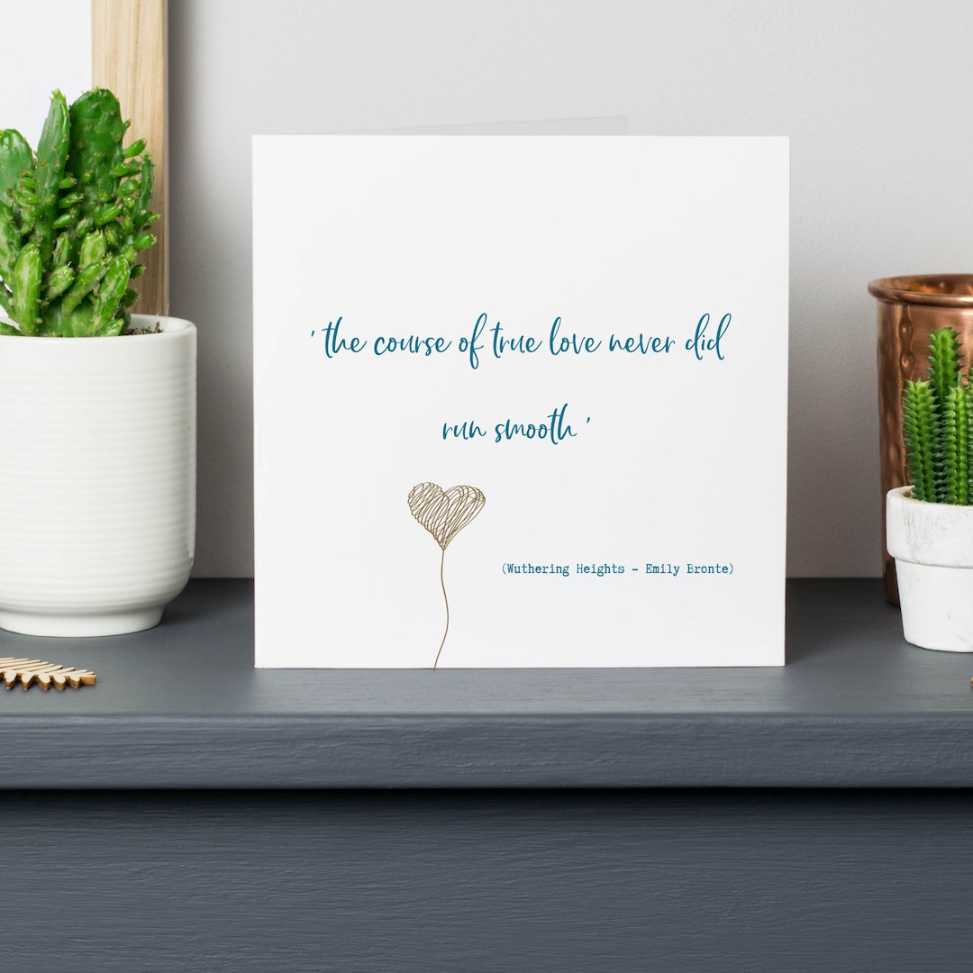 Romantic Anniversary Card, Love Quotes - Etsy