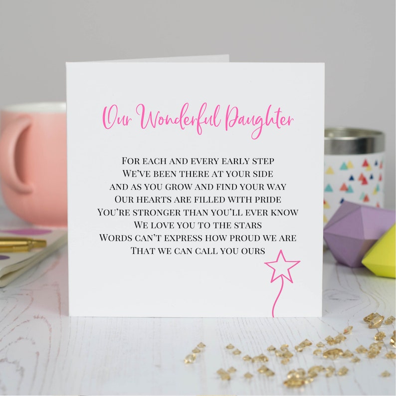 My Daughter Card Daughter Birthday Cards | Etsy