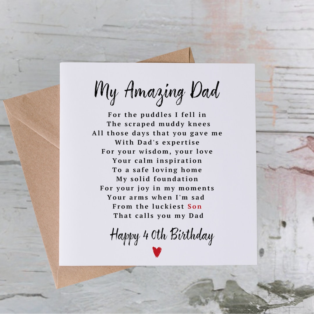 Dad 60th Birthday Card, Happy Birthday Dad, 60 Card for Dad, Wonderful ...