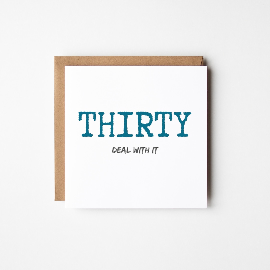 Happy 30th Birthday Card, Card for Him, Card for Men, 30th Birthday ...