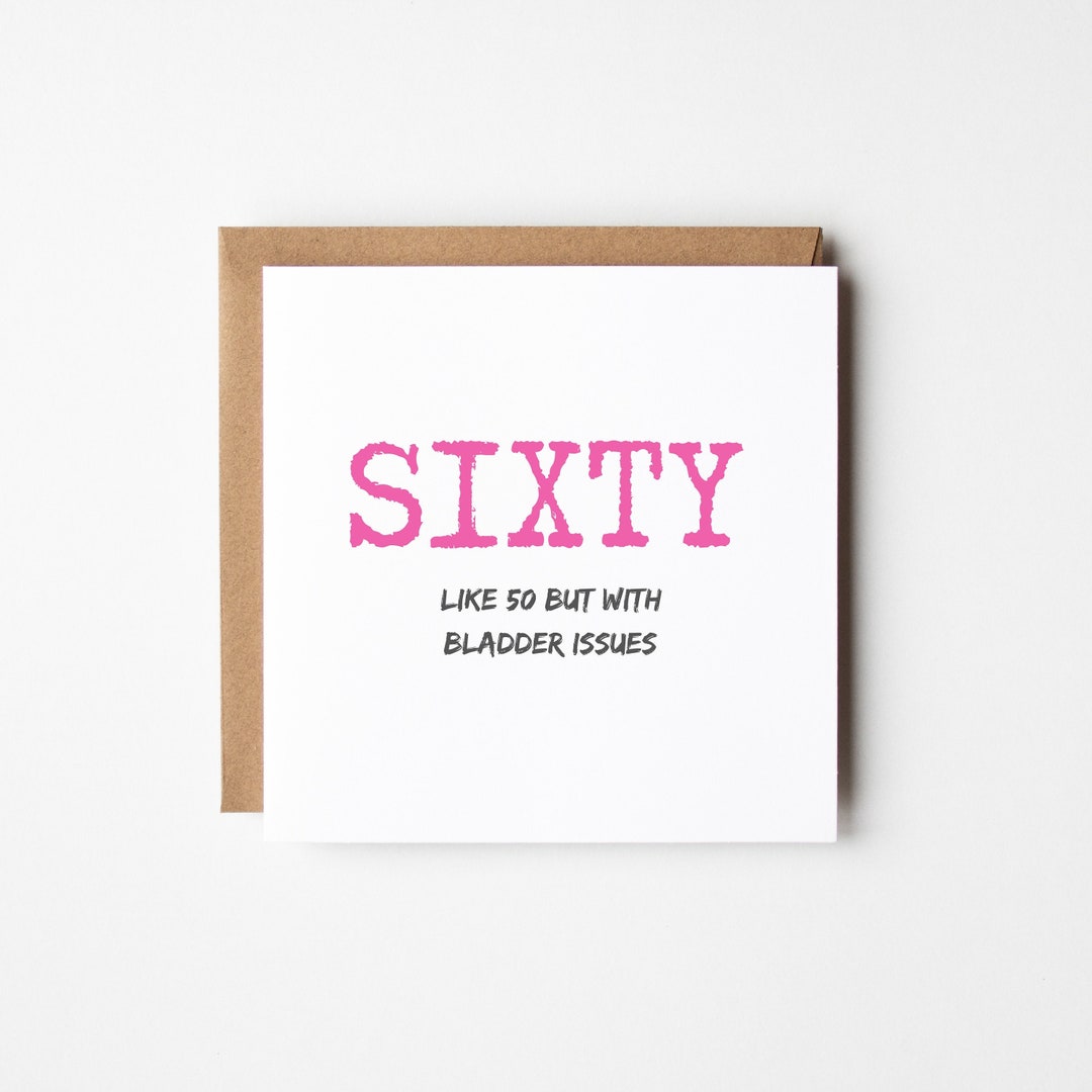 60th Birthday, Card for Her, Card for Women, Card for Friend, Sister ...