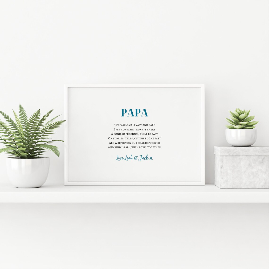 Papa Poem Papa Birthday Card by Shmuncki | Etsy UK