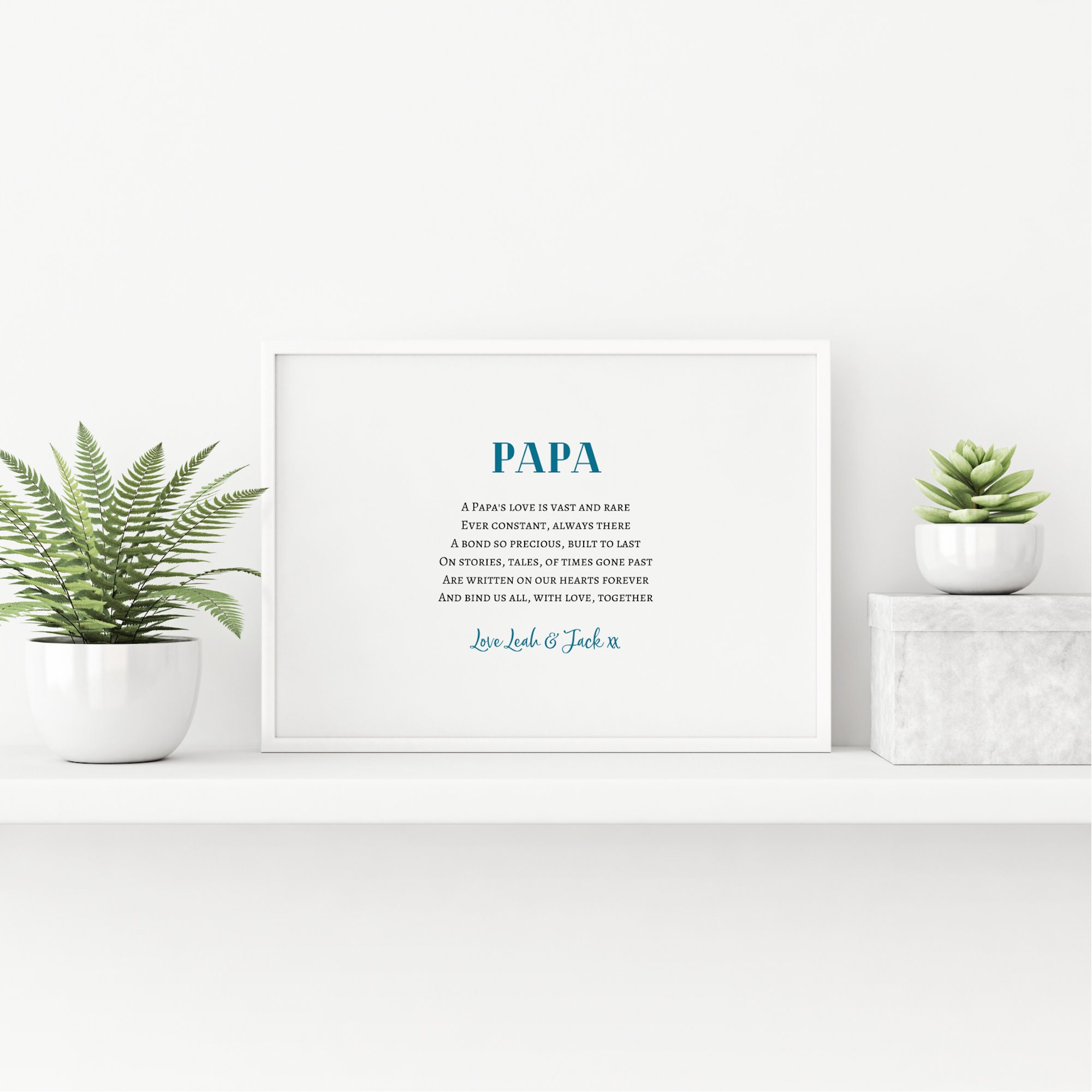 Papa Poem Papa Birthday Card by Shmuncki | Etsy UK