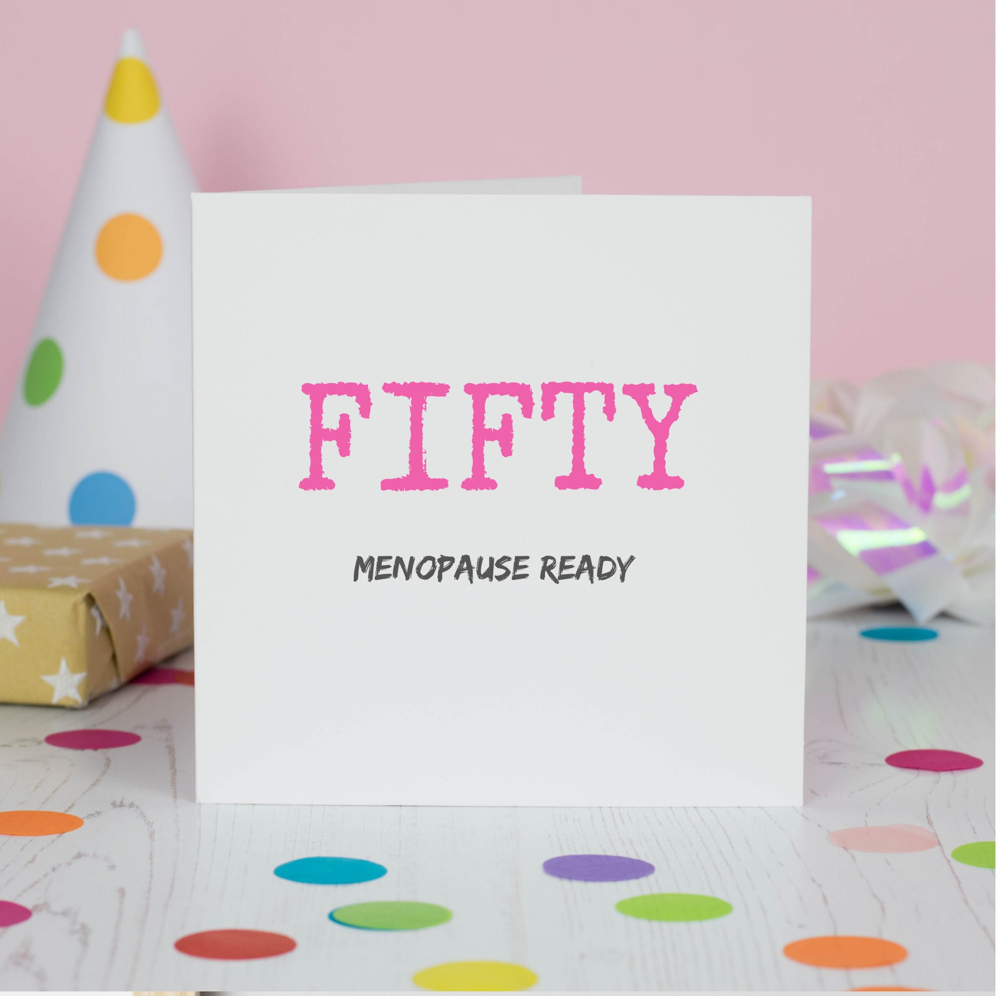 Naughty 50th Birthday Card Menopause Cards 50th Birthday - Etsy