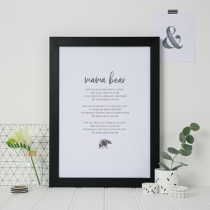 Papa Bear Poem Card | Fathers Day, Birthday Card for Papa - Etsy UK