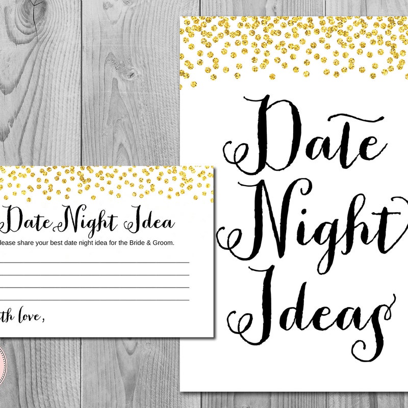 Date Night Ideas Sign - Etsy