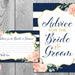 Advice for the Bride and Groom Card & Sign, Printable Advice Cards ...