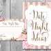 Rose Gold Floral Date Night Ideas Date Night Cards Date - Etsy