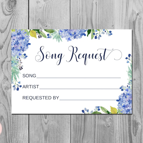 Song Request Cards - Etsy
