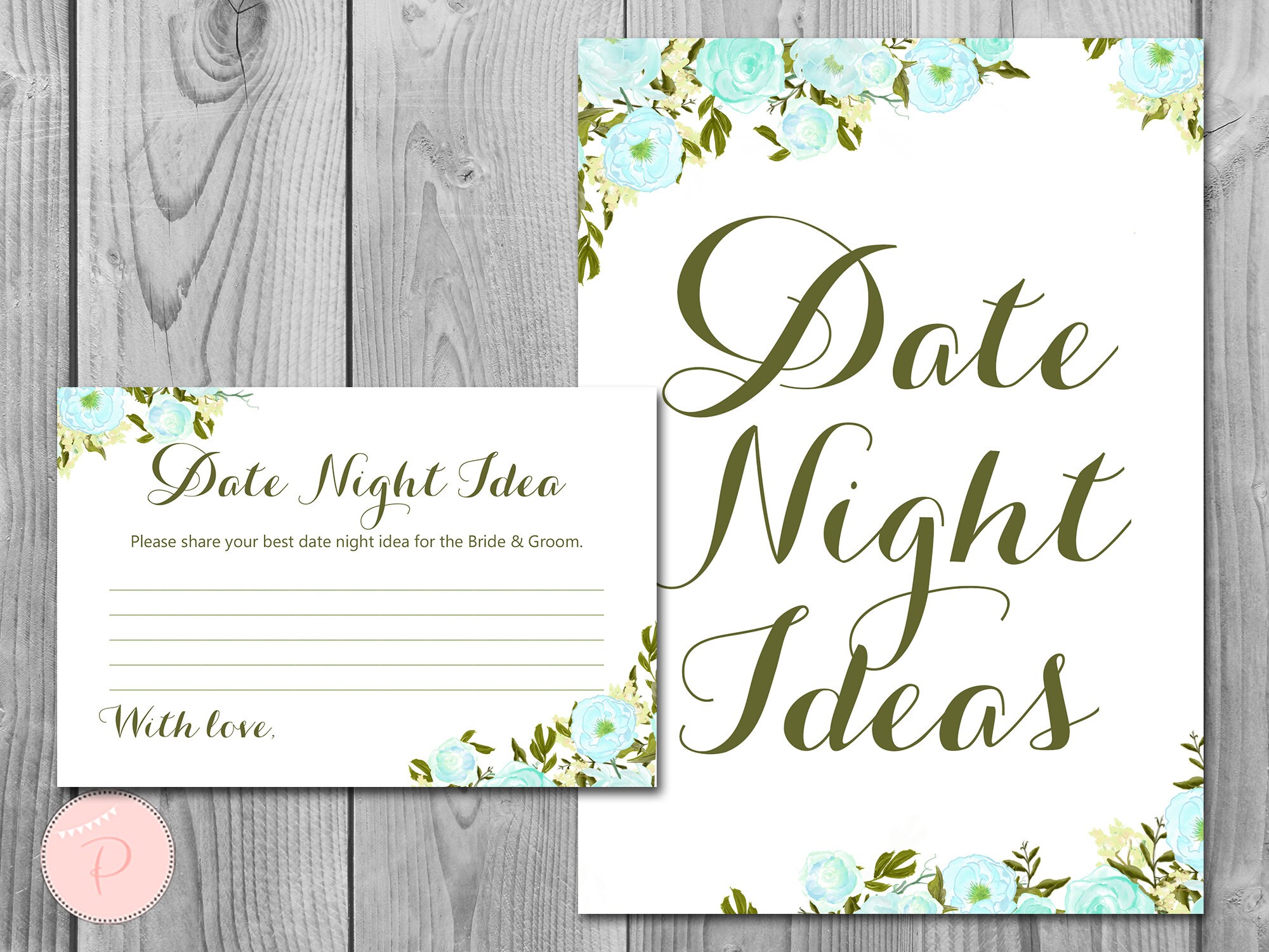 Date Night Ideas Date Night Cards Date Night Sign Coed | Etsy