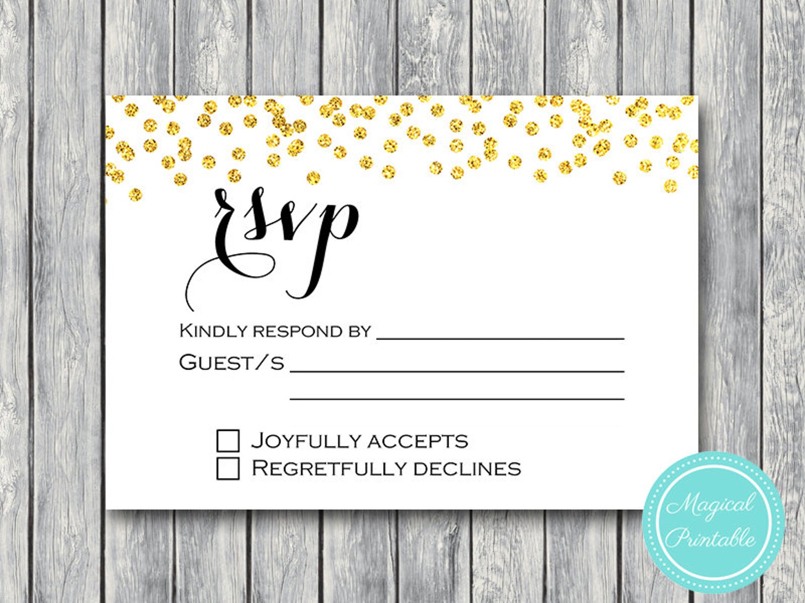 Wedding RSVP Cards RSVP Template Rsvp Wedding Cards Rsvp Etsy