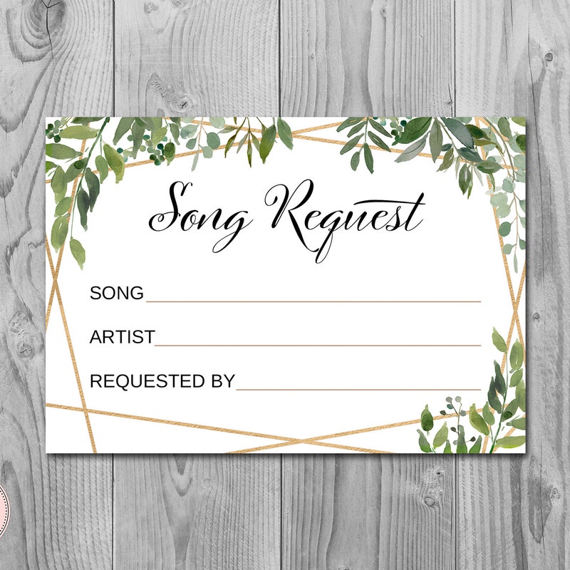 Song Request - Etsy