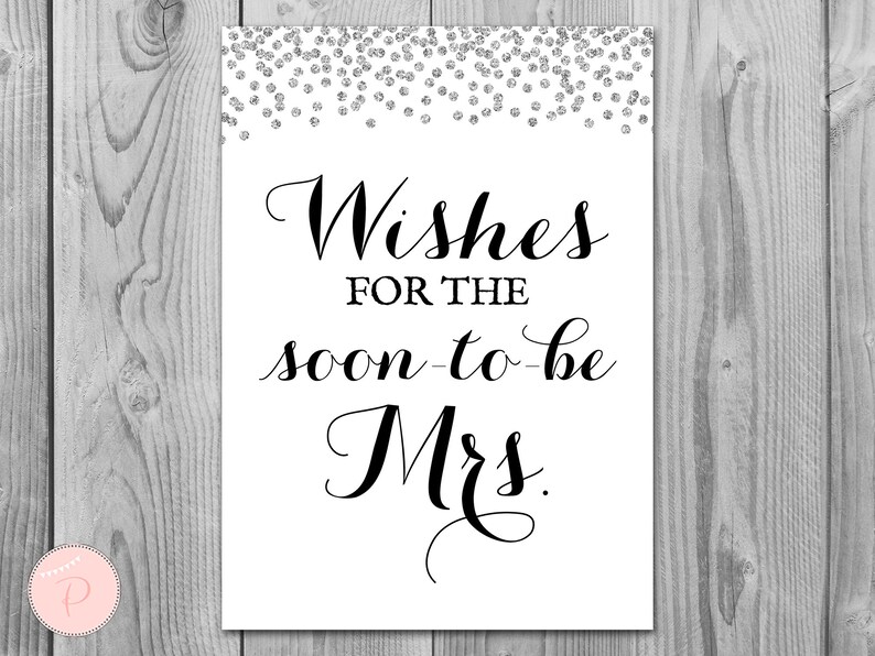 Silver Wishes for the Bride to Be Card Wishes for the Soon to - Etsy