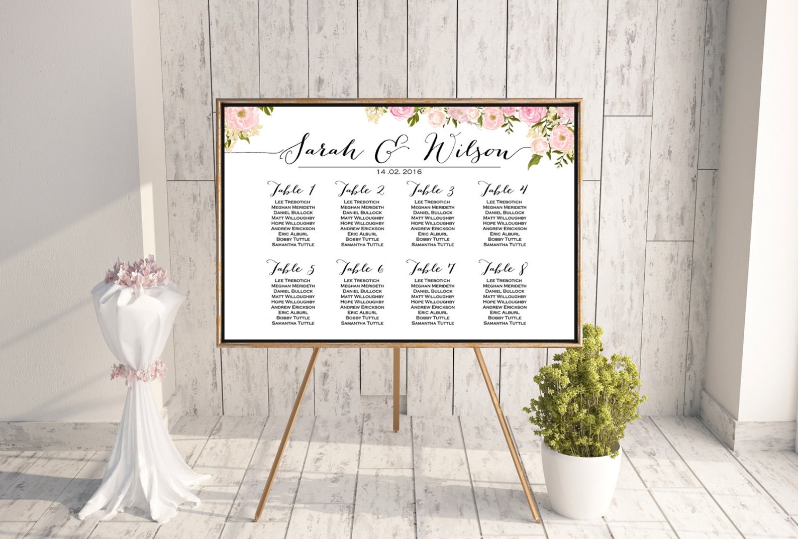 Printable Custom Wedding Seating Chart Wedding Seating - Etsy