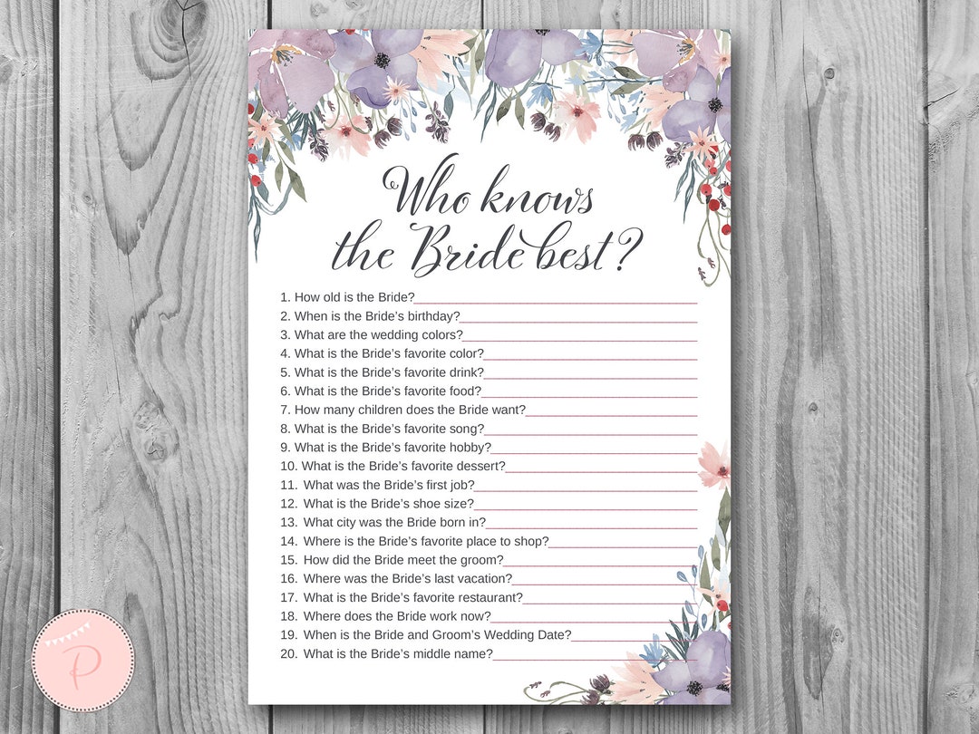 How Well Do You Know the Bride Game, Who Knows the Bride Best ...