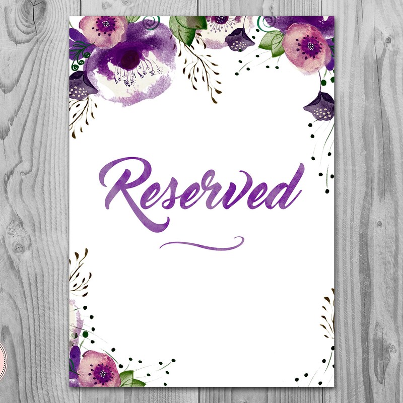 Reserved Sign - Etsy