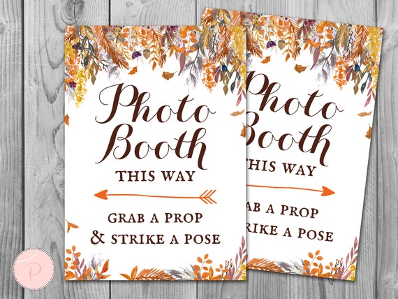 Wall Hangings Home & Living Floral Photobooth Photo Booth Props Fall ...