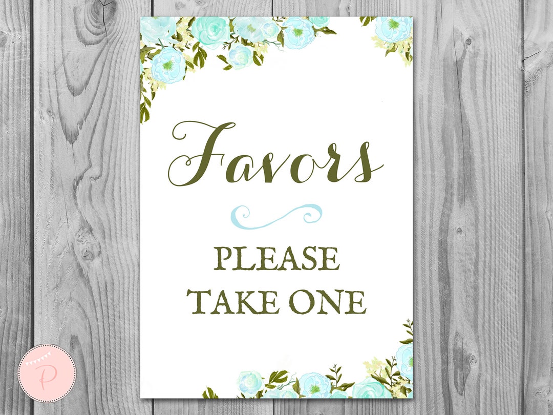 Signe de faveurs, signe de faveur de mariage, signe de faveurs de ...