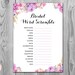 Purple Bridal Word Scramble Bridal Shower Game, Unscramble, Bridal ...