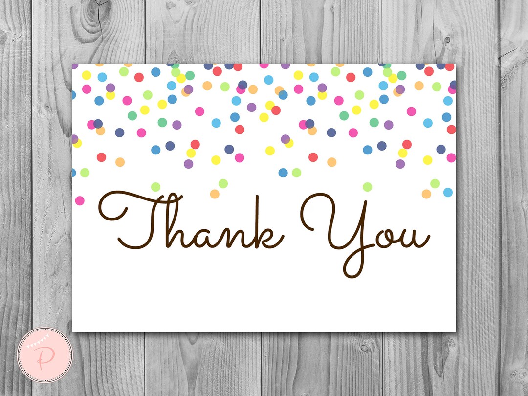 Baby Sprinkle Thank You Cards, Baby Invitation, Rainbow Party ...