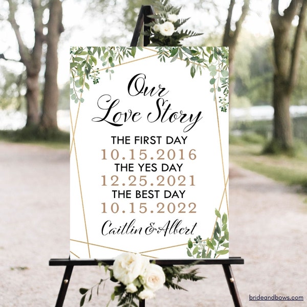 Our Love Story Sign - Etsy