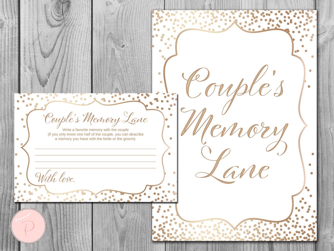 Gold Couple's Memory Lane, Favorite Memory of the Couple, Memory Lane ...