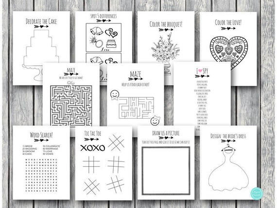Wedding Activity Book Maze