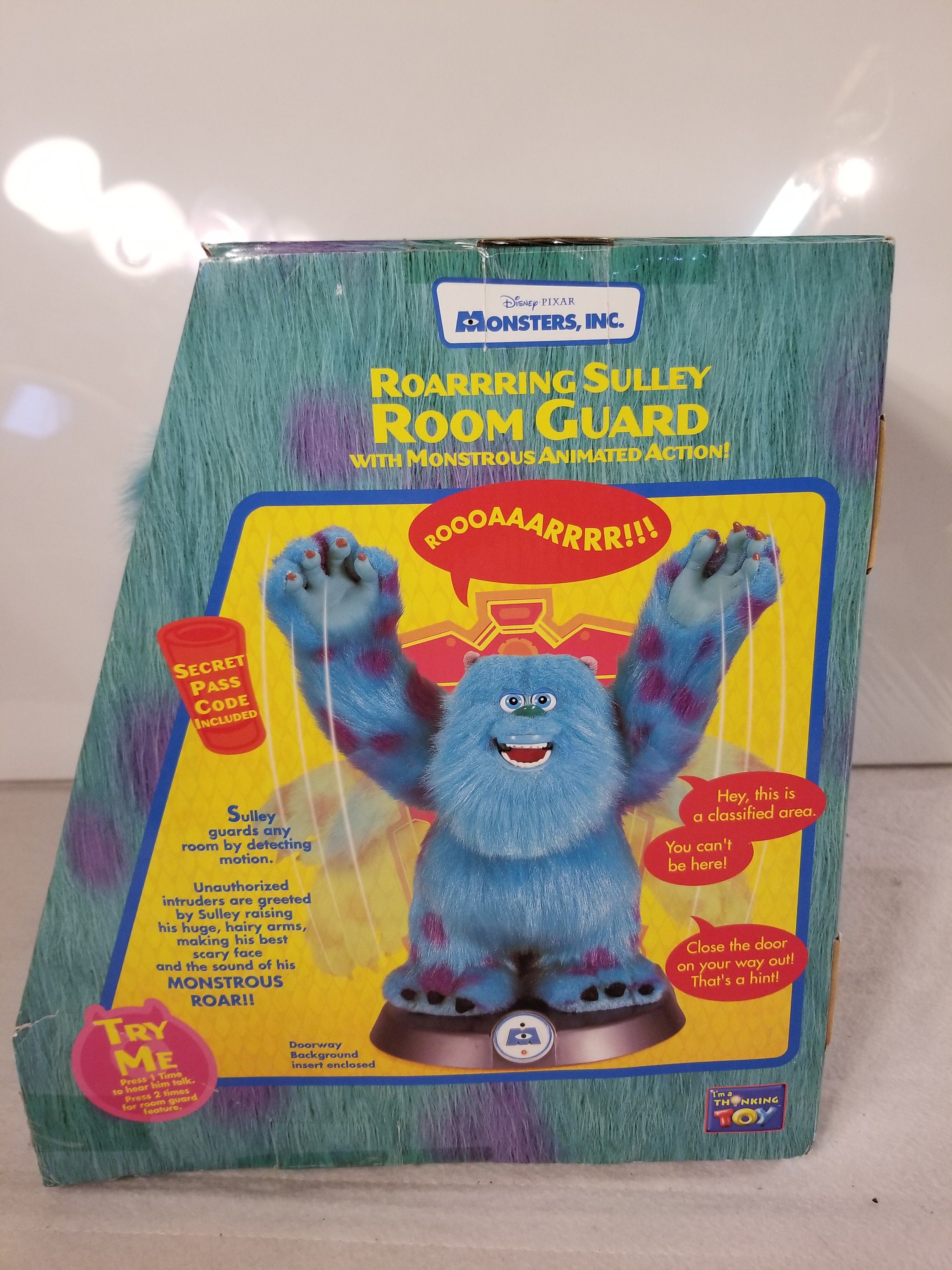 NRFB Monsters Inc. Roaring Sulley Room Guard. Original Toy - Etsy