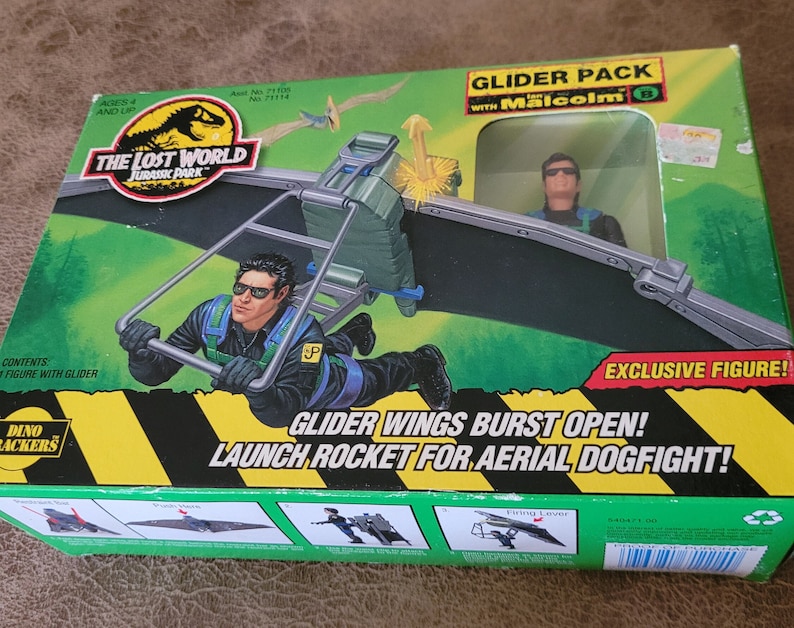 1997 Jurassic Park the Lost World Glider Pack With Malcolm - Etsy