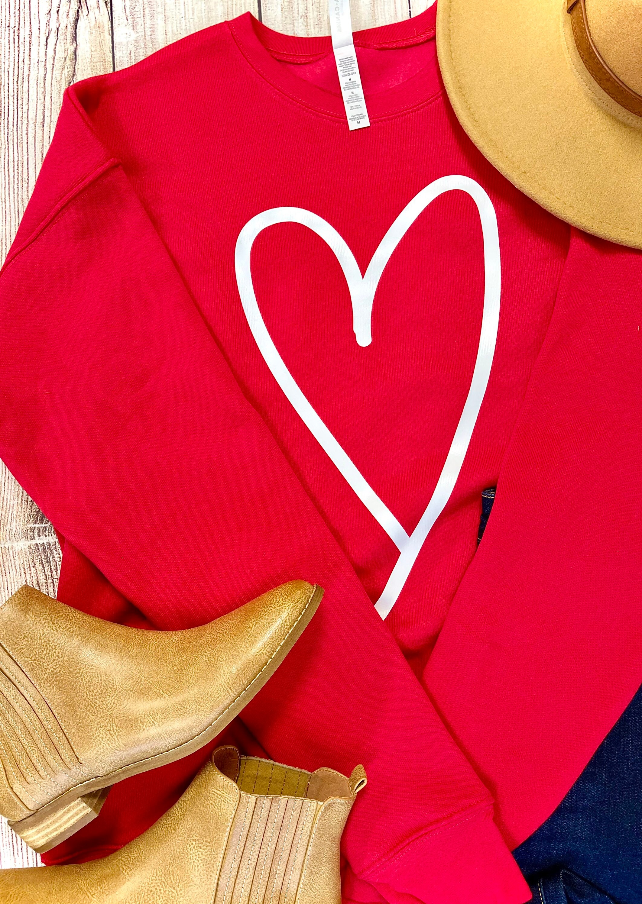 Heart Sweatshirt - Etsy