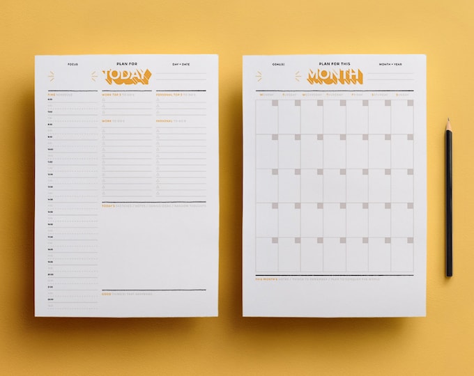 Printable Planners: Monthly Planner - Daily Planner - to Do List - High ...
