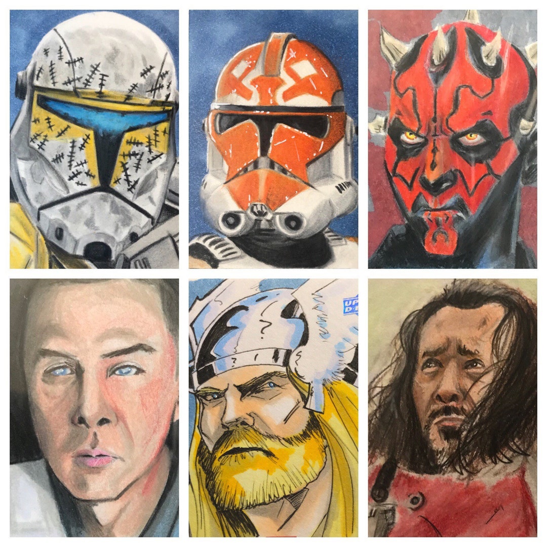 Custom 2.5x3.5” Full Color Character Sketch Card - Etsy