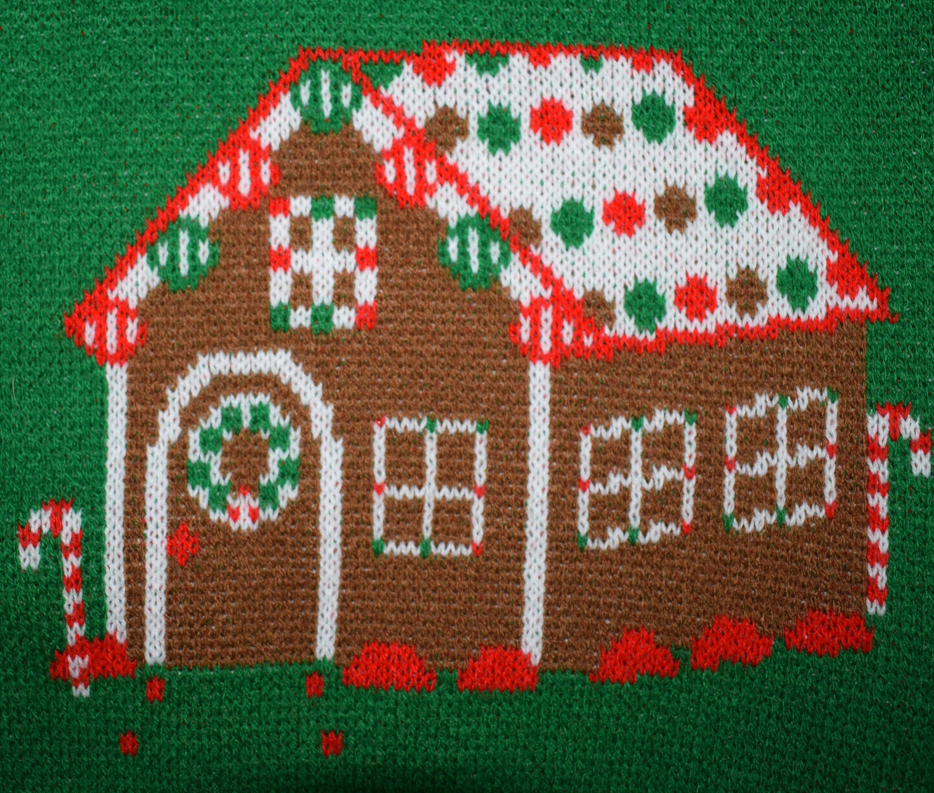Patchwork Ugly Christmas Sweater - Festive Knit Unisex Christmas ...