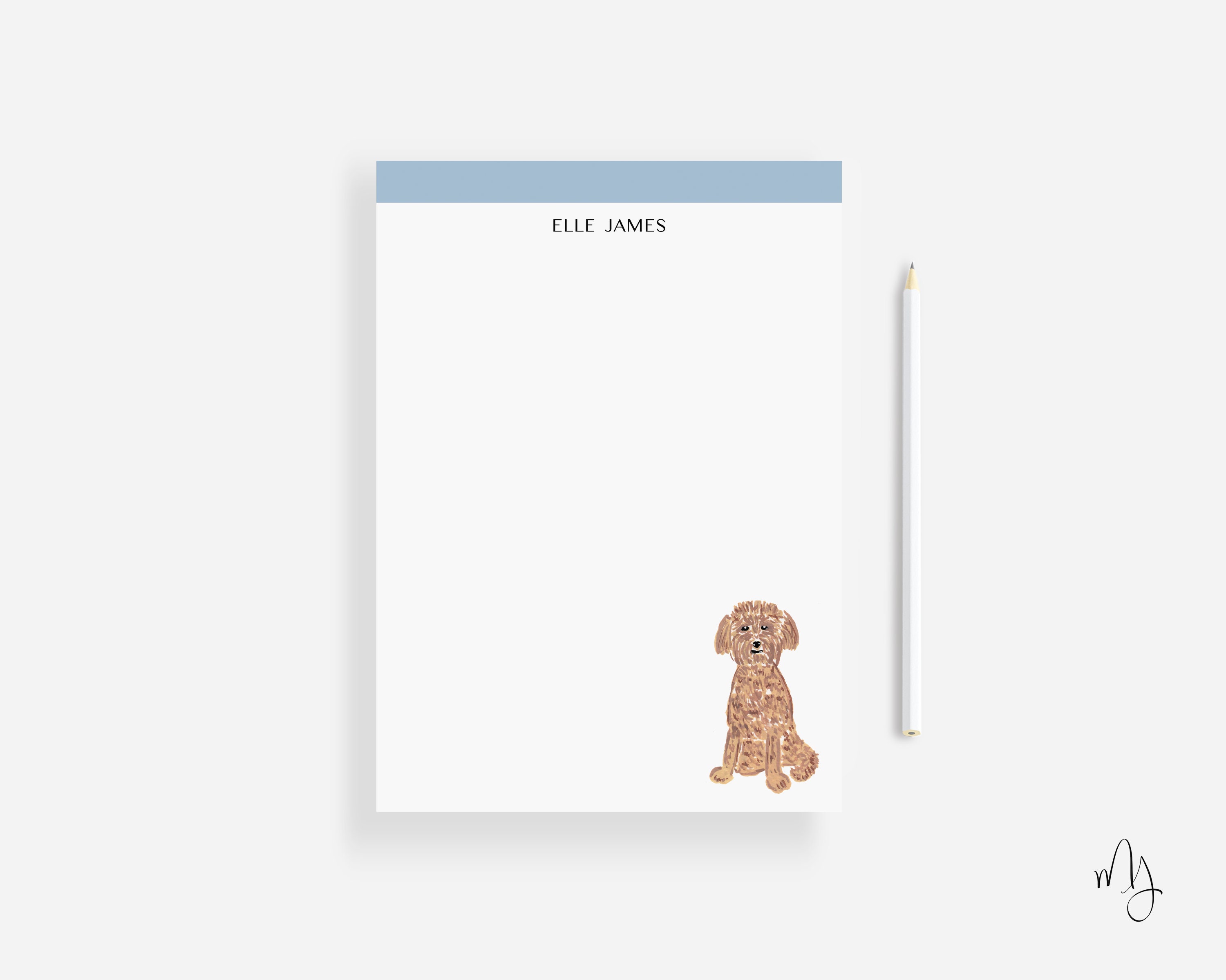 Golden Doodle Personalized Notepad Golden Doodle Gifts Custom Notepad ...