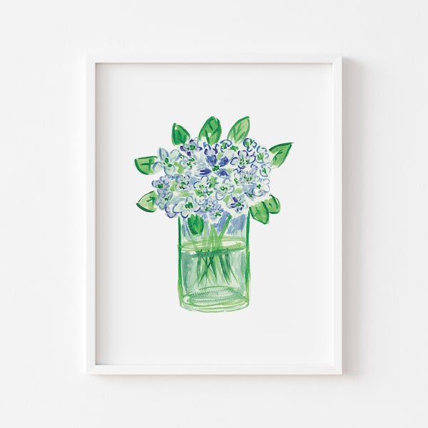 Watercolor Flower Print Grand Millennial - Etsy