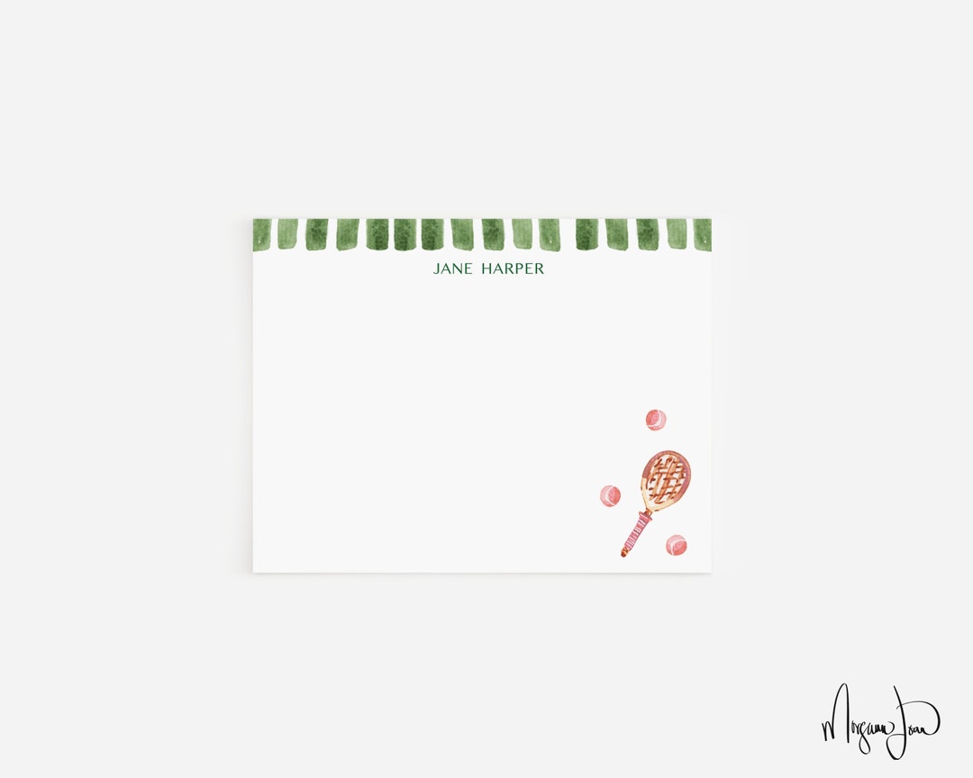 Tennis Racquet Flat Stationery | Tennis Ball Stationery | Cute Tennis ...